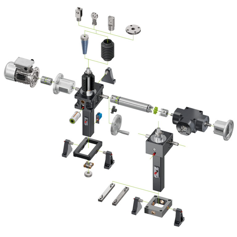 Screw jacks and matching parts - ZIMM